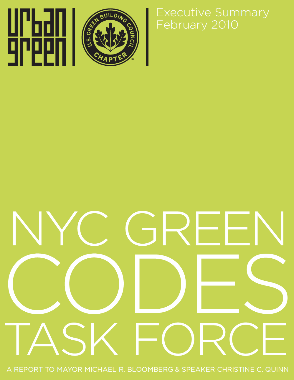 Green Codes Task Force - Urban Green Council